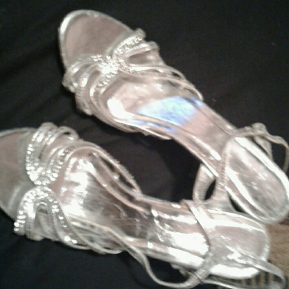 Deb | Shoes | Silver High Heels | Poshmark